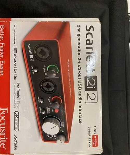 Внешняя звуковая карта focusrite scarlett 2i2