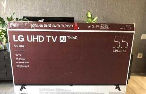 Большой 4К uhd телевизор 55" LG 55uk6200,разбит эк