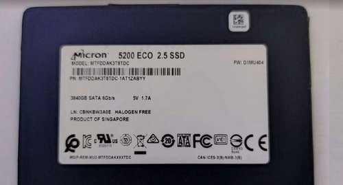 Жесткий диск Micron 5200