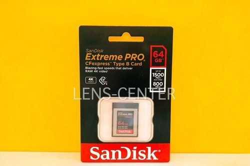 CFexpress Sandisk Extreme PRO 64Gb 1500mb/s 800mb