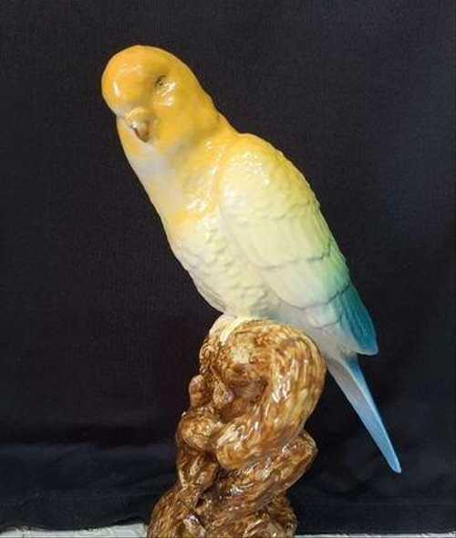 Статуэтка попугай фарфор,Богемия