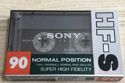 Аудиокассета Sony HF-S 90 (Made in Japan) 1989 год