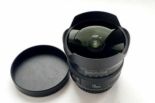 Объектив Canon EF 15mm, f2.8 Fisheye Lens