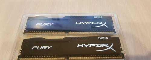 RAM HyperX fury ddr4 2133Мгц 8gb(4gbx2)