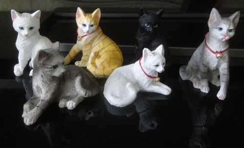 Фигурки кошек Коллекционные 6 шт цена за комплект