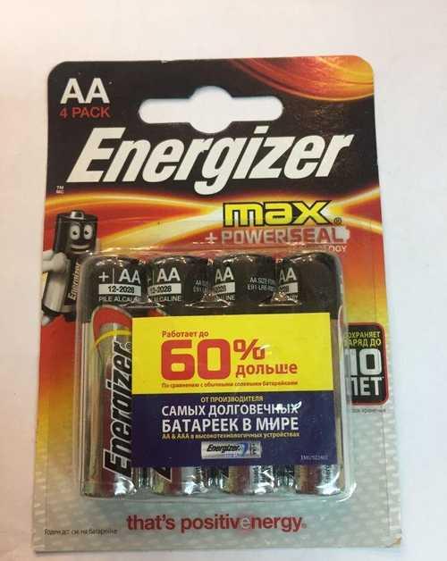 Батарейка Energizer Max LR 6 (4*Bl)