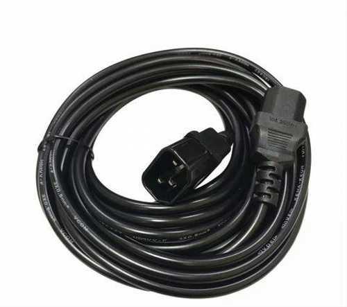 Удлинитель кабель питания vcom 5м CE001-CU0.5-5