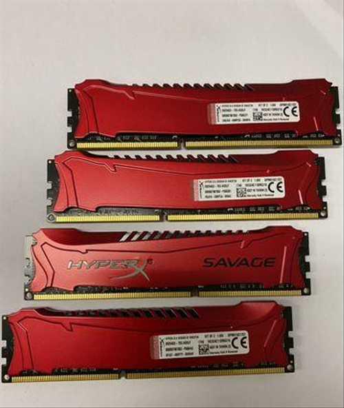 DDR3 Kingston HyperX Savage 2400Mhz 32GB (4*8)