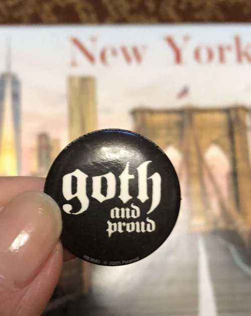 Значок goth AND proud