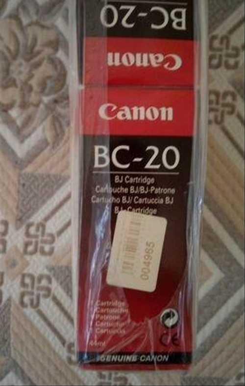 Картридж Canon BC-20 Черный (Black) 6шт