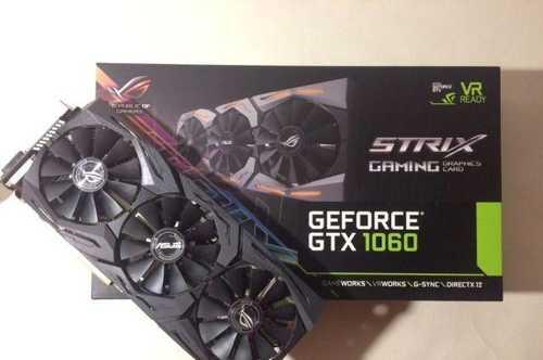 Видеокарта Gtx 1060 asus 6gb strix rog aura