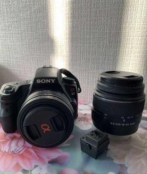 Зеркальный фотоаппарат Sony a37 + объектив 50 mm 1