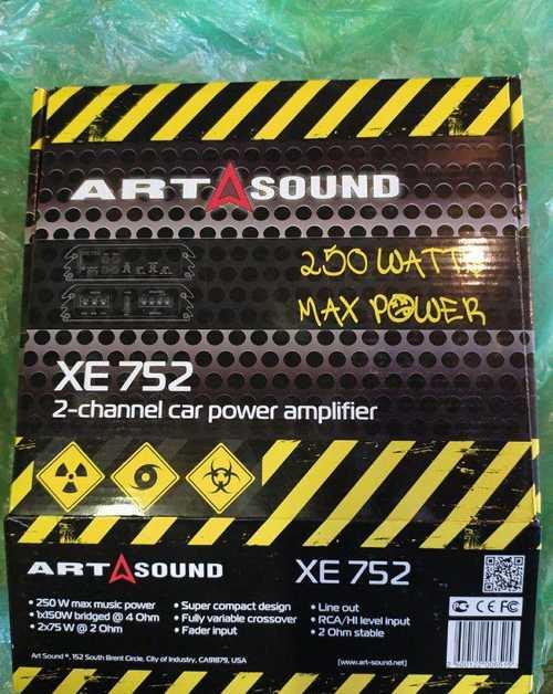 Автомобильный усилитель art sound xe 752