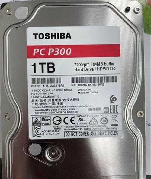 Жесткий диск toshiba PC P300 1 TB 1000 GB