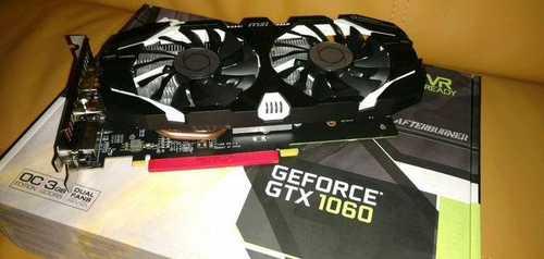 Видеокарта MSi geforce gtx 1060 3gt OC