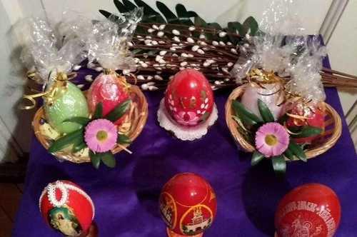 Яйца Пасхальные подарочные.под Фаберже и другие