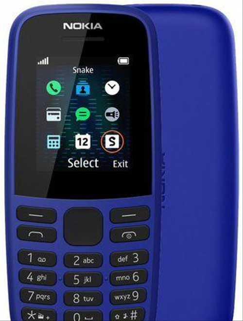 Телефон Nokia 105 DS (2019) Blue