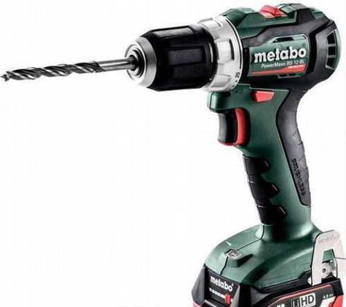 Дрель-шуруповерт аккумуляторная metabo powermaxxbs12 BL