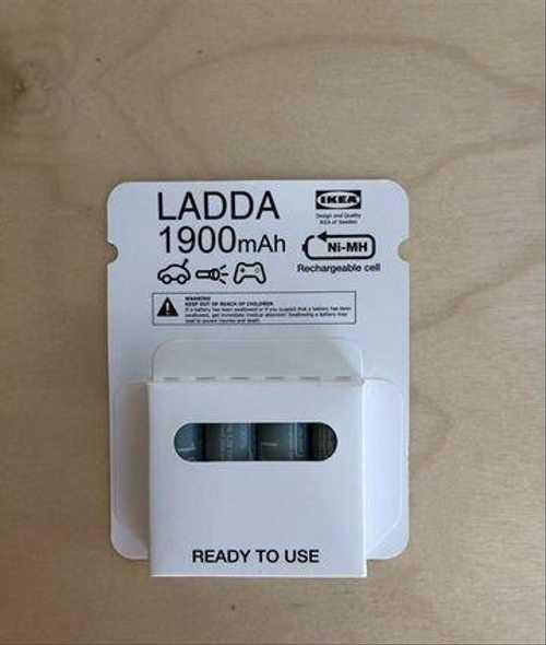 Аккумуляторные батарейки AA IKEA ladda 1900