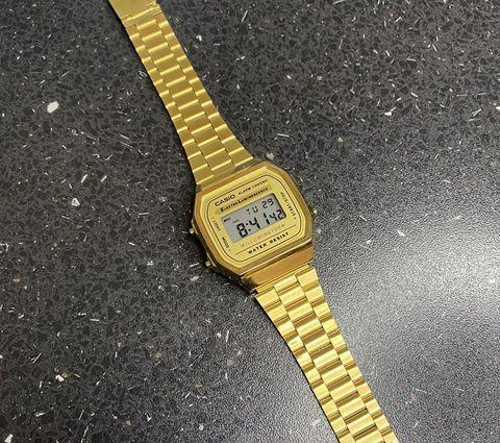 Часы Casio Alarm Chrono Gold (Новые )