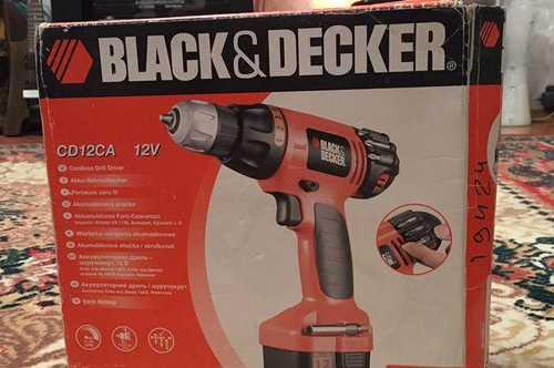 Аккумуляторная дрель шуруповерт бу Black Decker