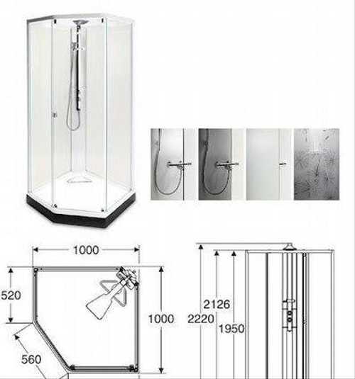 Душевая кабина ido 100 на 100