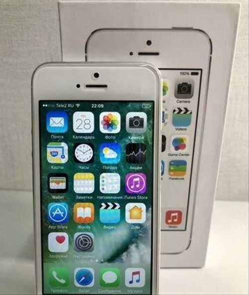 Телефон iPhone 5s Silver A1457 ME433RU/A