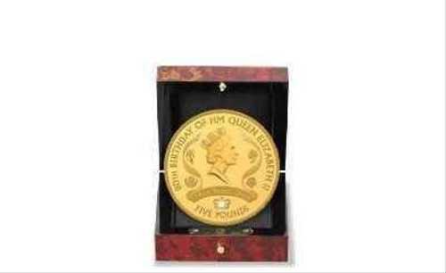 5фунтов 2006г, золото и бриллиант"Королеве Англии"