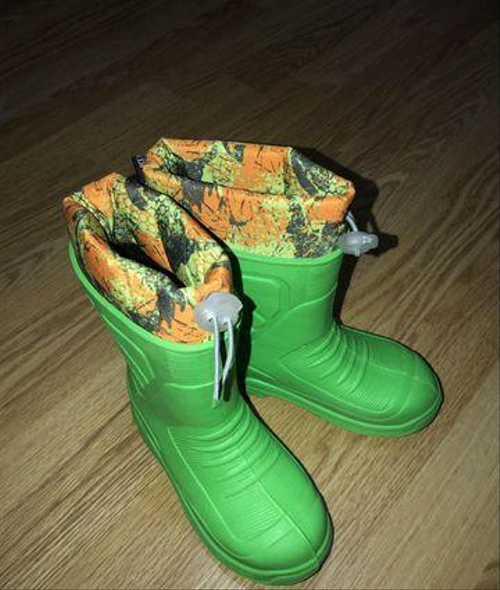 Резиновые сапоги со съёмным утеплителем