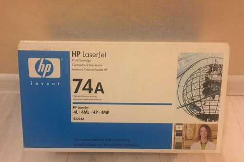 Оригинальный картридж HP LaserJet 92274A (74A) чер