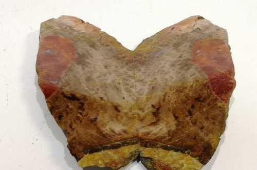 Панно настенное Яшма спил Бабочка 19*20 см