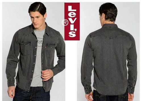 Рубашка джинсовая черная Levi's, М (48-50)
