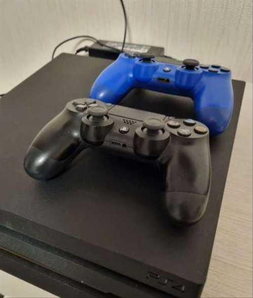 Sony playstation 4 PS4 pro 1tb + 2 геймпада