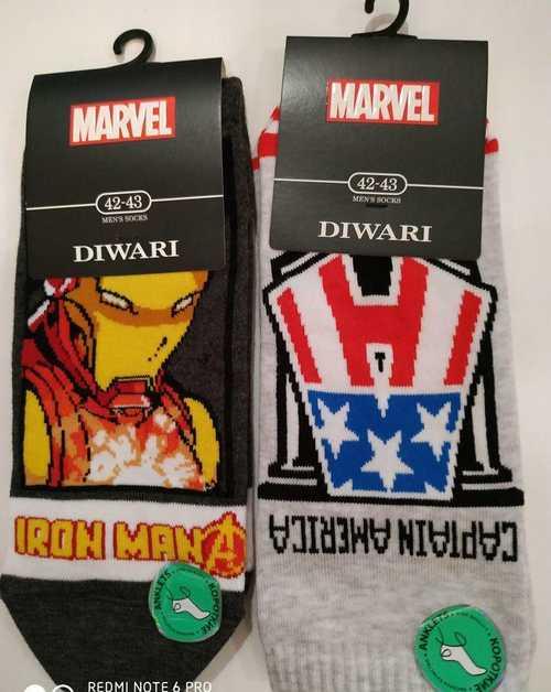Носки с супергероями от Marvel,Diwari