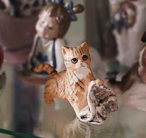 Royal Doulton редкая статуэтка рыжий кот, Англия