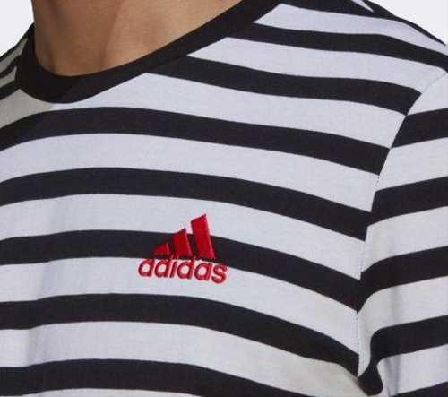 Футболка adidas stripey embroidered logo GK9137