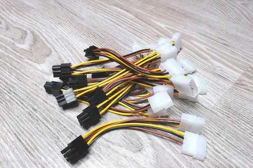 Переходник питания 2 molex на 6 pin