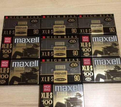 Аудиокассеты Maxell xlii-S новые 10 штук