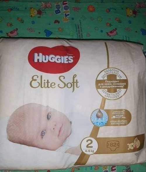 Подгузники хаггис elite soft 2