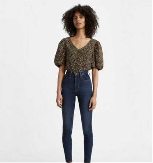 Джинсы Levi’s 721 high rise skinny jeans