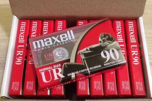 Maxell UR90 новые в блоке 10 штук