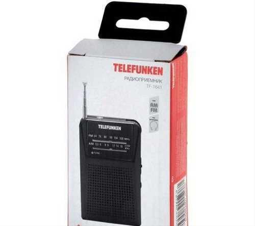Новый Радиоприемник Telefunken TF-1641 FM/AM Black