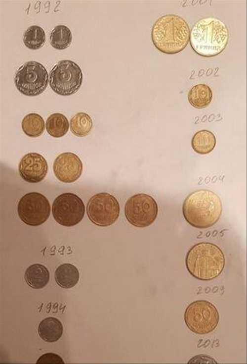Монеты Украины 1992-2013г