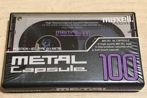 Аудиокассета Maxell Metal Capsule 100 новая