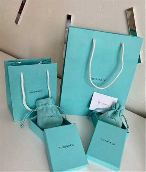 Коробочка,пакет,мешочек для украшений Tiffany ориг