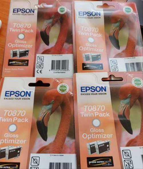 Картридж оригинальный epson T0870 twin pack