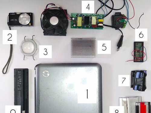 Ноутбук на запчасти + по-мелочи