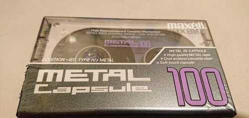 Аудиокассета Maxell Metal Capsule 100