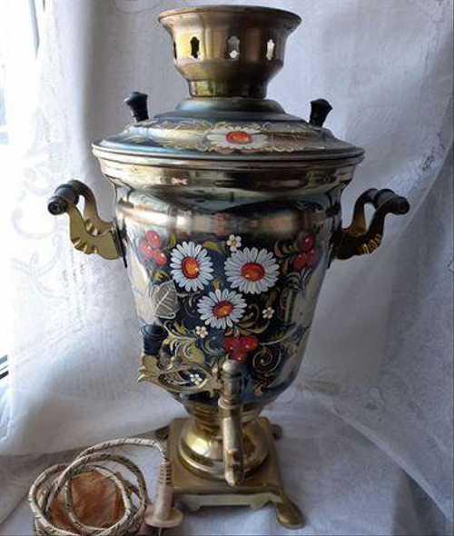 Самовар электрический СССР расписной