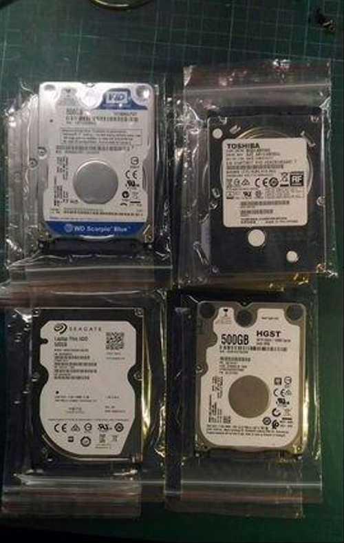 Жесткие диски 2.5" SATA 320, 500, 640 GB